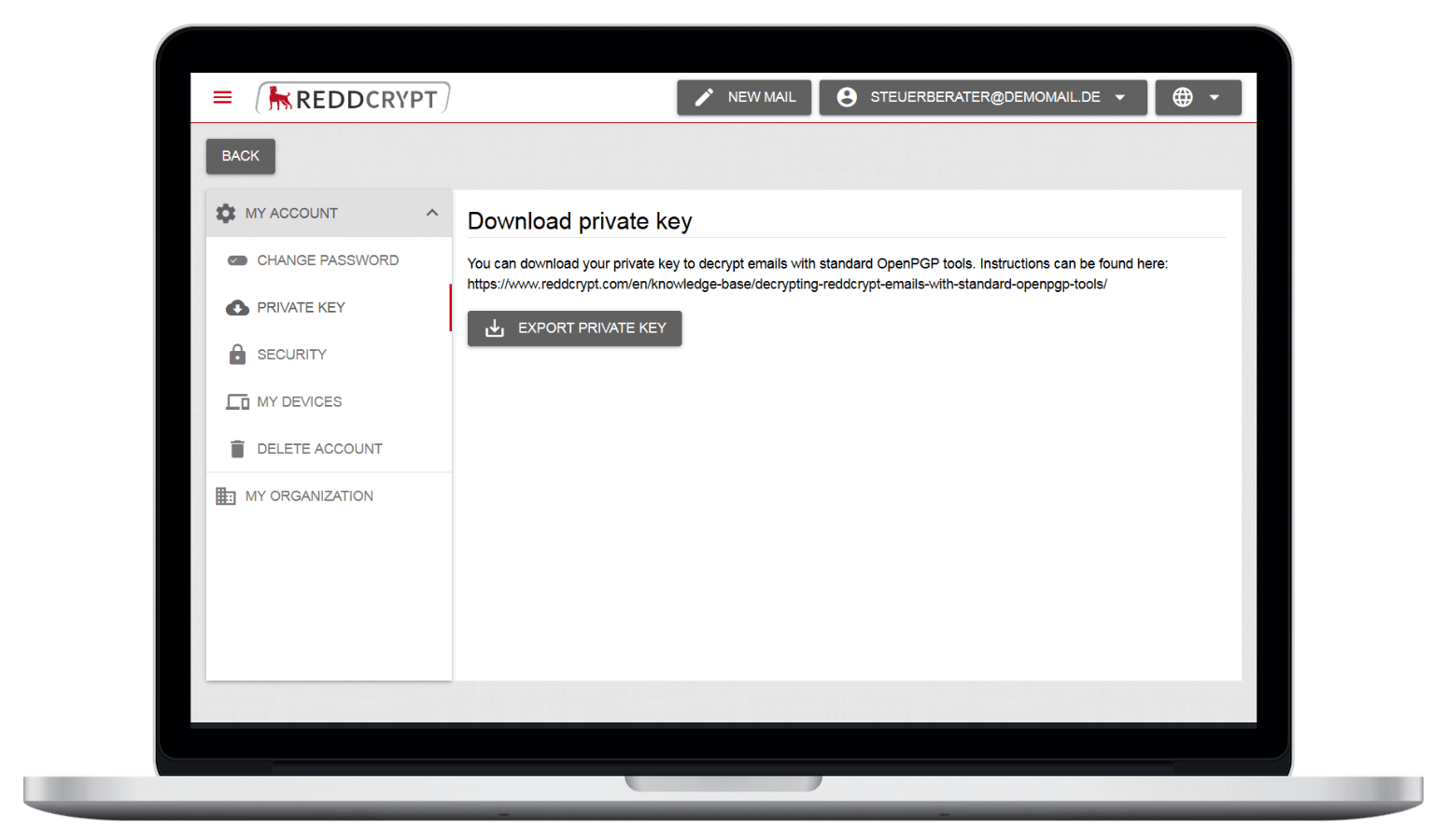 Documentation: Decrypt REDDCRYPT emails with OpenPGP tools